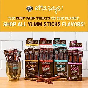 etta says! Yumm Sticks - Real Meat Chicken Dog Jerky Treats - Human Grade - Made in The USA (24 Count Pack of 1)