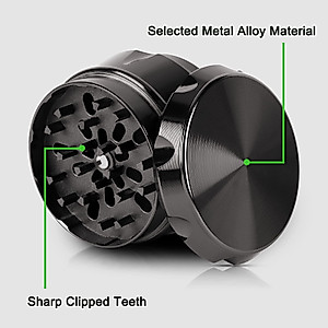 SZBOX Kitchen Grinder,Metal Grinder(2.5 inch,Rose Gold)