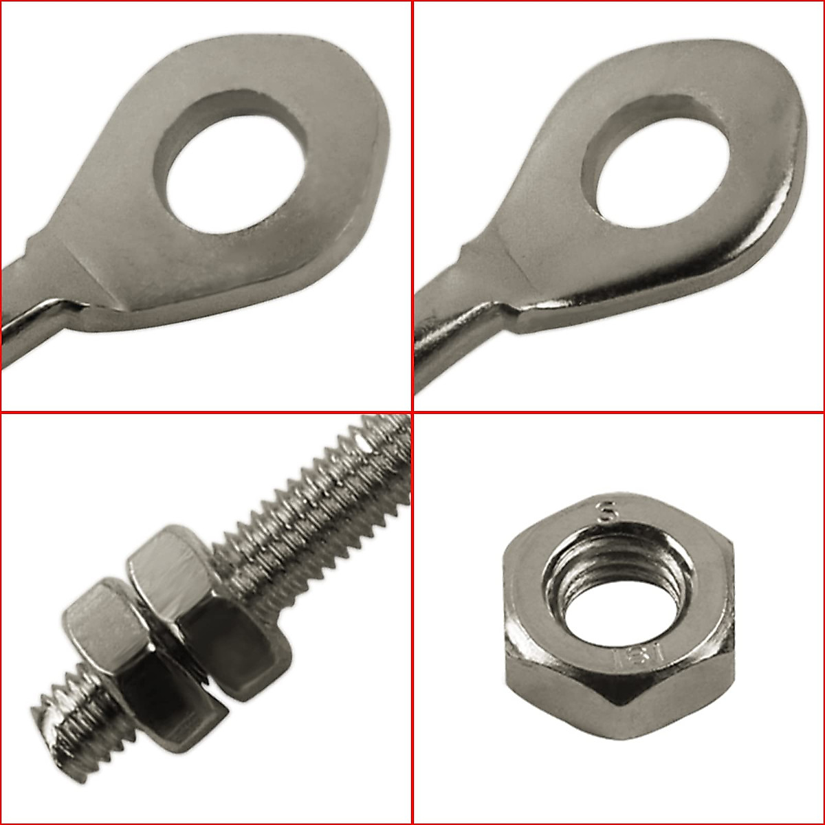 FLYPIG 0.4" 12MM Chain Axle Adjuster Tensioner for 50CC 70CC 90CC 110CC 125CC ATV Quad Dirt Bike Taotao Buyang Coolsport Kazuma Sunl Roketa CRF50 CRF70 CT70 XL75 XR50 XR70 XR80 XR100 Z50R Z50A Z50