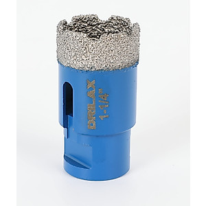 Diamond Hole Saw for Angle Grinders Masonry Concrete Granite Quartz Porcelain Ceramic Tile Hole Saw Brick 5/8"-11 Threaded Connection Heavy Duty Diamond Core Hole Saw Dry (1-1/4 inch)