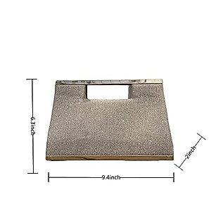 IAMUHI Womens Elegant Evening Clutch Bag Glitter Small Top Handle Tote Handbag Envelope Formal Purse with Chain,Gold