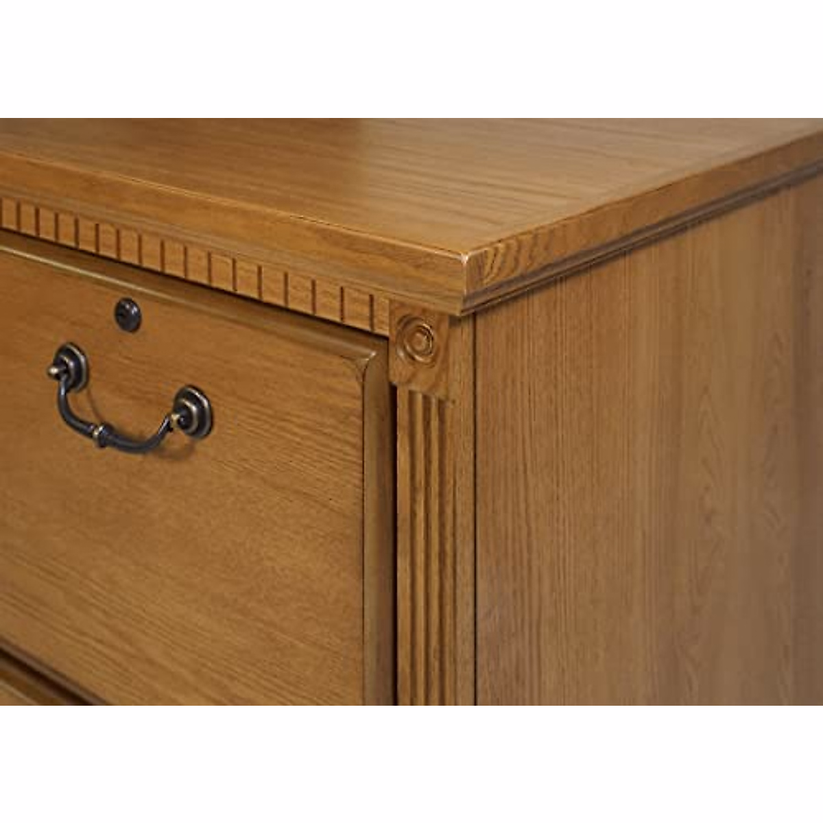 Martin Furniture Huntington Oxford 2 Drawer File Cabinet, Wheat - Fully Assembled