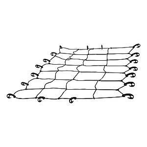 CURT 18201 65 x 38-Inch Elastic Cargo Net with Hooks for Roof Basket