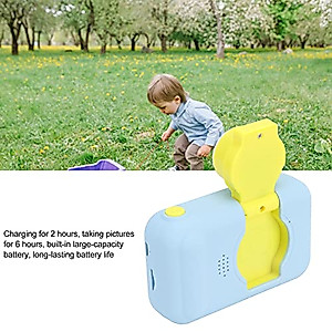 Kids Digital Camera, Cartoon Dual Lens Selfie Camera Video Recorder Christmas Birthday Gifts for Boys Girls