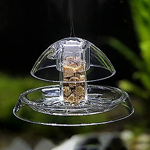 DONGKER Transparent Snail Catcher, Aquarium Snail Trap Snail Box with Fishing Line for Aquarium Fish Tank