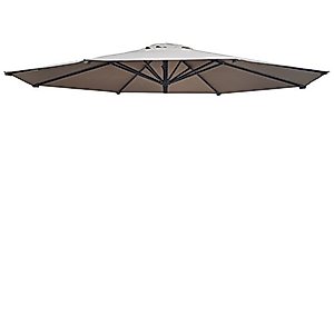 BenefitUsa Umbrella Cover Canopy 13ft 8 Rib Patio Replacement Top Outdoor-taupe