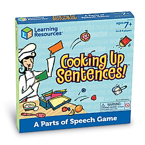 Learning Resources Cooking Up Sentences Game, 2-4 Players, Ages 7+