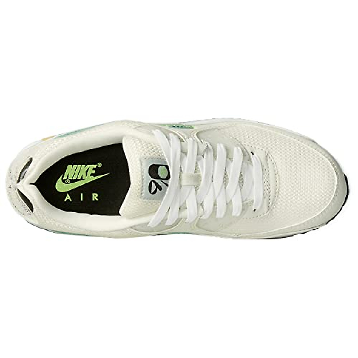 Nike Women's Air Max 90 SE Shoes, Black/Green, 10