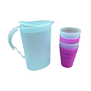 Tupperware Mini Impressions Kids Party Set Pitcher Tumblers Set of 5