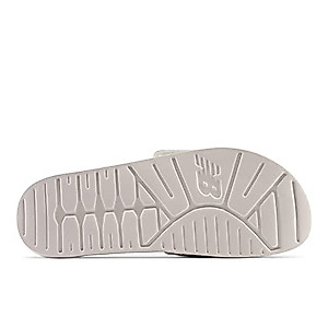 New Balance Unisex DynaSoft 200 V2 Adjustable Slide Sandal, White/Black, 6.5 XX-Wide US Women