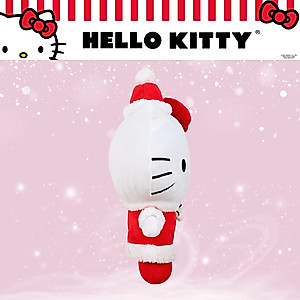 Franco Hello Kitty Santa Holiday & Christmas Bedding Super Soft Plush Cuddle Pillow Buddy, (Officially Licensed Product)