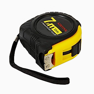 Tape Measure Retractable Metric and Imperial 10ft 16ft 25ft 33ft Measuring Tape with Magnetic Hook Impact Resistant Rubberized Case(25ft)