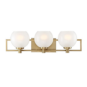 Designers Fountain 94503-BG 24in Cowen 3 Bathroom Vanity Light Fixture, Brushed Gold