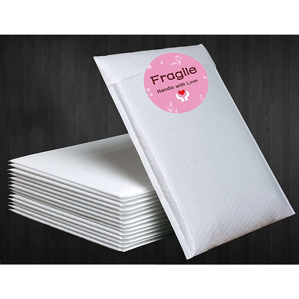 Pink Fragile Handle with Love Tender Warning Sticker 2 inch Valentine's Day Thank You Shipping Labels for Christmas Luggage Gift Bag Small Business Mailing Packages 500 pcs Heavy-Duty Handle with Care