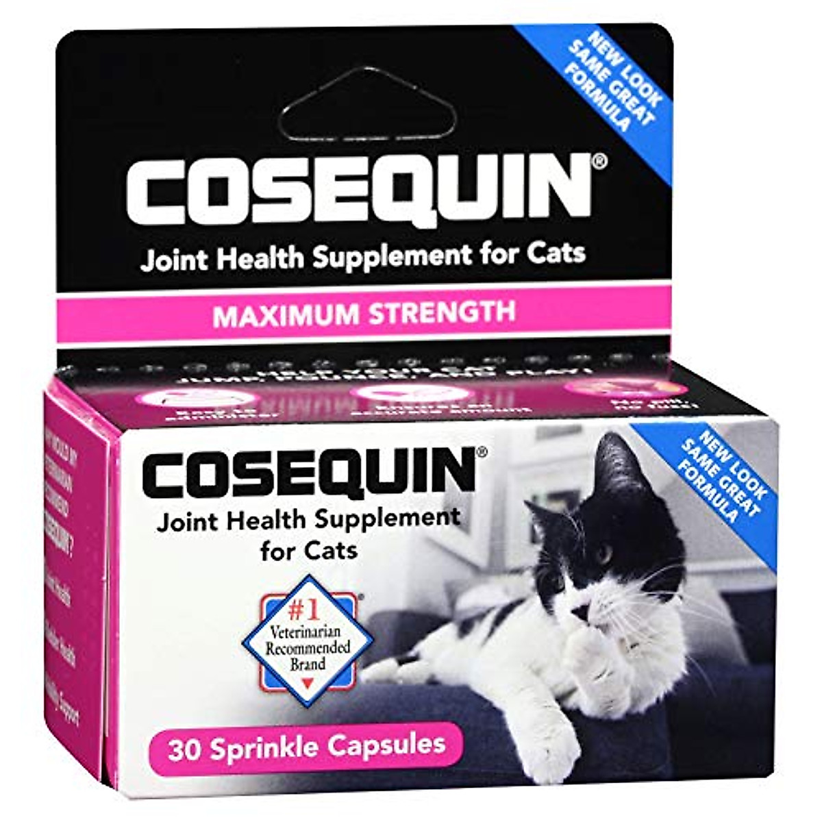 Nutramax Cosequin Joint Health Supplement for Cats - with Glucosamine and Chondroitin, 30 Capsules (Pack of 2)