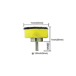 AUTOTOOLHOME 110pcs 1 inch Sanding Discs with 2ps 1/8 Shank Polishing Pads Hook and Loop Sandpaper Abrasive Tool Attachment 40-600Grit