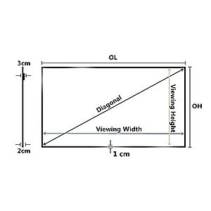 LIRUXUN 2.35:1 Format 4K Thin Bezel Fixed Frame Projection Screen with Cinema Grey Frame Screen (Size : 180 inch)