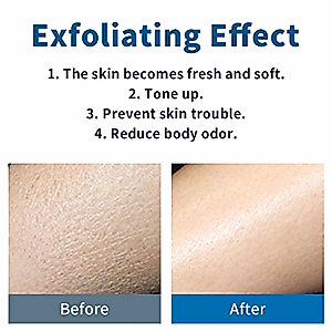 Exfoliating Bath Washcloth Yellow 5pcs, Korean Asian Exfoliating Mitt, Shower Glove, Removing Dry Dead Skin Cells, Cleaning Pores, Reusable, K-Beauty Body Care Item