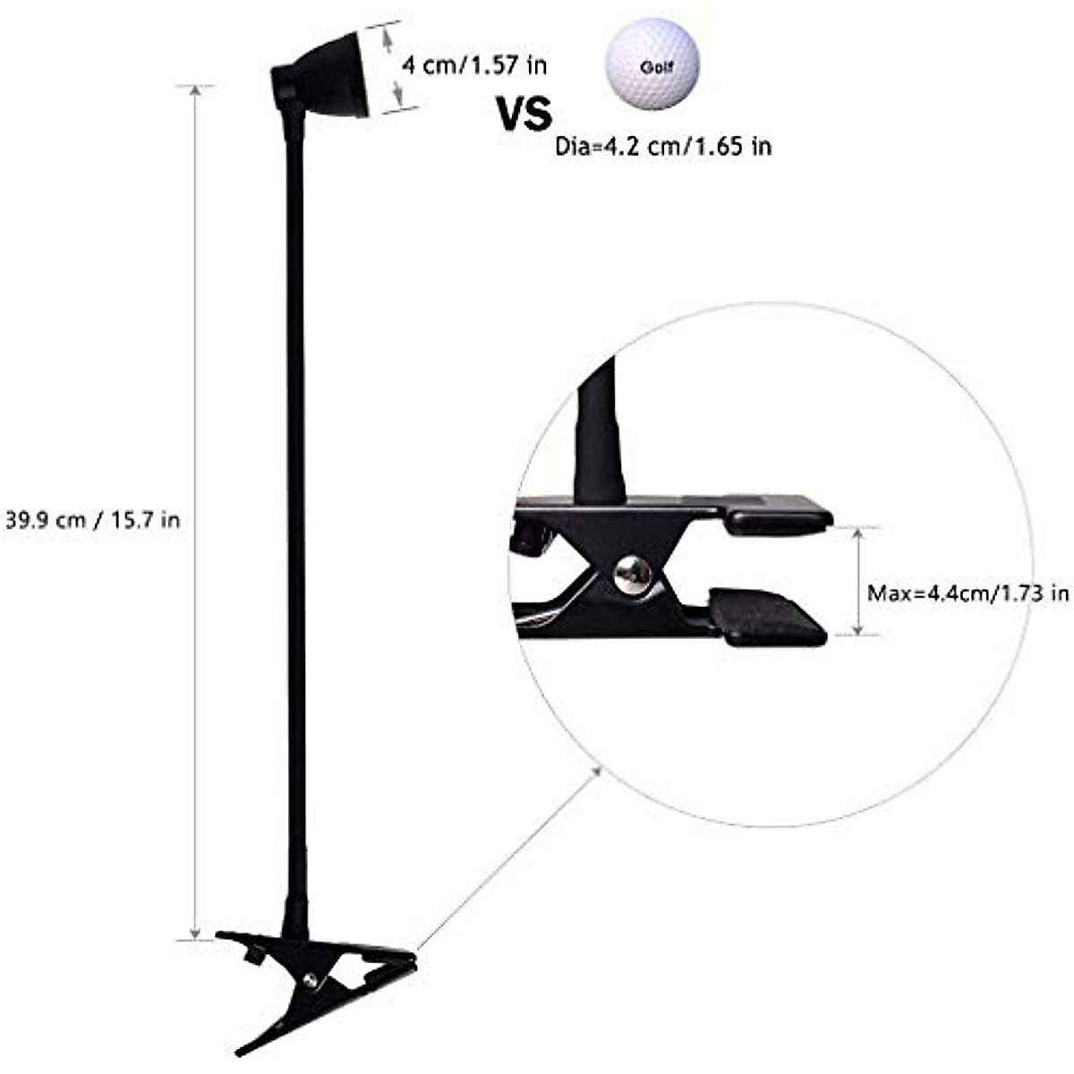 CeSunlight Clamp Desk Lamp, Clip on Reading Light, 3000-6500K Adjustable Color Temperature, 6 Illumination Modes, 10 Led Beads, AC Adapter and USB Cord Included (Black)
