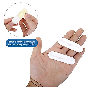 Qianyu 12 Pcs Cord Blind Pull Cord Twister Adhesive Wall Hanging Hooks Window Cord Wrap Cleats Curtain Cord Holder for Home Office Sun Shades Ropes