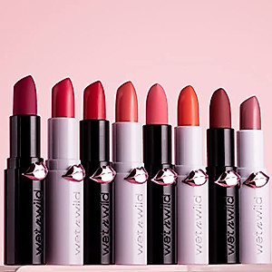 Wet n Wild Mega Last High-Shine Lipstick Lip Color, Red Sangria Time