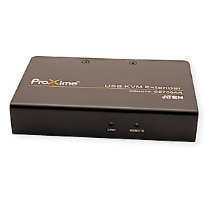 ATEN CE700A Console Extender USB VGA KVM Extender CAT5 up to 500ft - Built in ESD - Includes 2x Power Adapters for Local and Remote Unit, KVM Cables and Rack Mount kit
