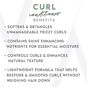 ALURAM Coconut Water Based Curly Hair Clarifying Shampoo and Conditioner - Color Safe Lightweight Formula for Medium to Course Hair - Sulfate & Paraben Free, 12 Fl Oz