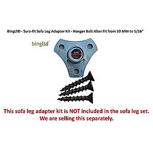 BingLTD - 5" Mahogany Profile Hardwood Sofa Legs - Set of 4 (P090-157)