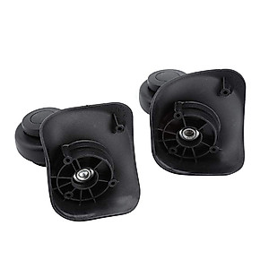2Pcs PVC Trolley Luggage Spare Wheel Suitcase Swivel Caster Wheels Replacement Accessary