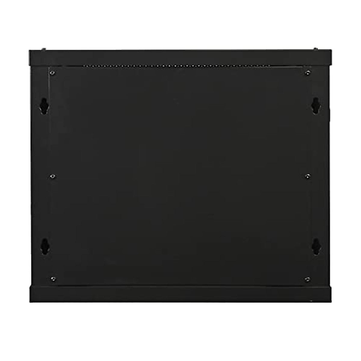 9U Professional Wall Mount Network Server Cabinet Enclosure 19-Inch Server Network Rack Meshed Door Low-Profile Black