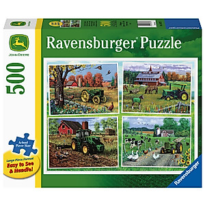 Ravensburger John Deere Classic - 500 Piece Large Format Jigsaw Puzzle | Unique Softclick Technology | Stunning Imagery | Sustainable Materials | Ideal for All Ages