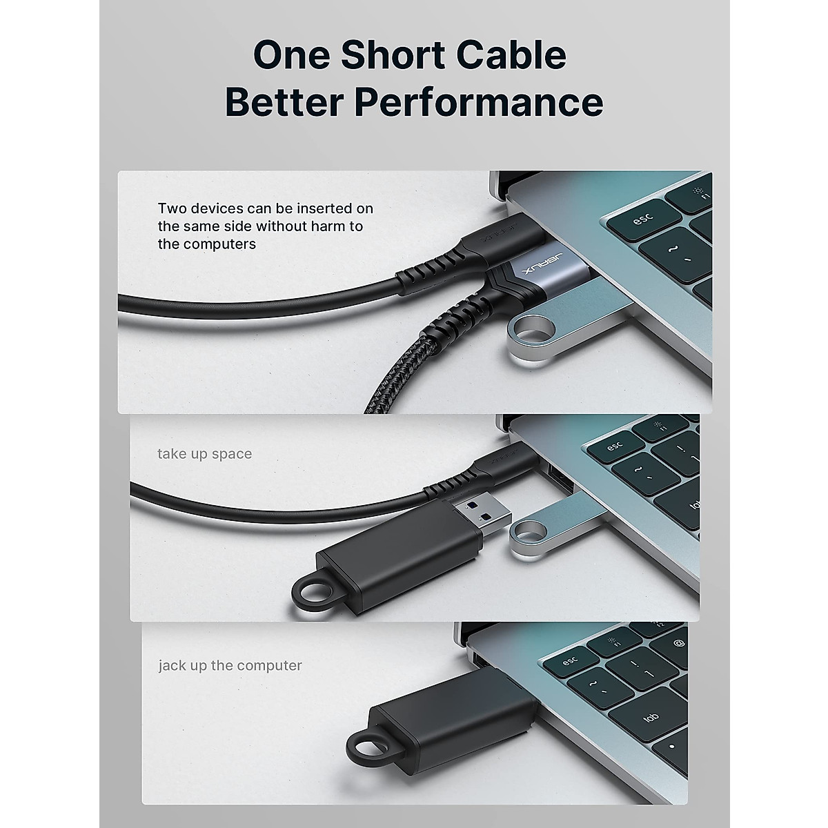 Video Capture Card 4K, JSAUX External Camera Adapter HDMI to USB Video Audio Recording in 1080P@30Hz, 4K@30Hz for Streaming, Home Office, Live Broadcasting, Video Conference, Teaching, Gaming(Grey)