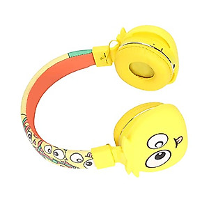 Kids Bluetooth Headphones,Over-Ear Foldable Noise Cancelling Headset,Cute Cartoon Wired/Wireless Headphones,Built in Microphone,Stereo Sound,for Phones Tablets Laptops