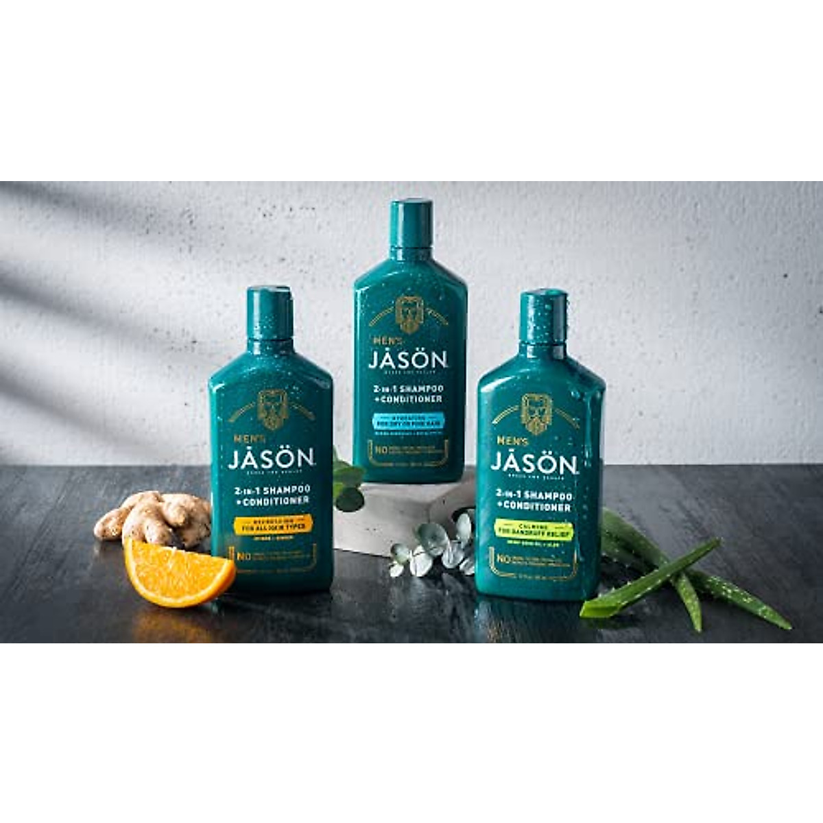 Jason Men's Hydrating 2-in-1 Shampoo and Conditioner, 12 oz