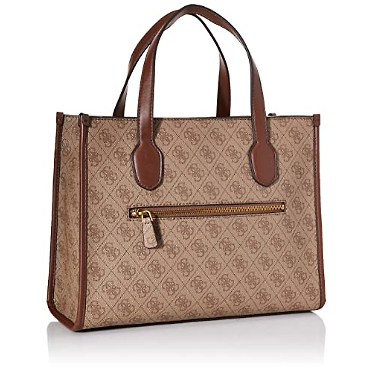 GUESS Silvana Small Tote Latte Logo/Brown PROCESSING PROCESSING