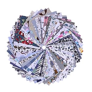 Exceart 100pcs Fabric Bundle Squares Fat Quarters Fabric Bundles Quilting Precut Squares Fabric for Quilting Fabric Bundles Quilting Patchwork Fabric Floral Squares Patchwork Scarf 10cm