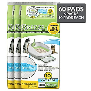 Tidy Cats Purina Breeze Spring Clean Cat Pads Refill Pack - 10-Count Pouches