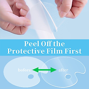 Paint Pallet Paint Palette, Large Acrylic Paint Palette, Upgrade Big Size Acrylic Palette 15 X 11 Inches Oval, Easy Clean Transparent Non-Stick Painting Palette