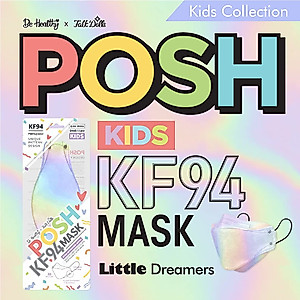 Be Healthy [Pack of 10] Posh KF94 Kids Mask - Little Dreamers (KA20) (MADE IN KOREA), Multicolor