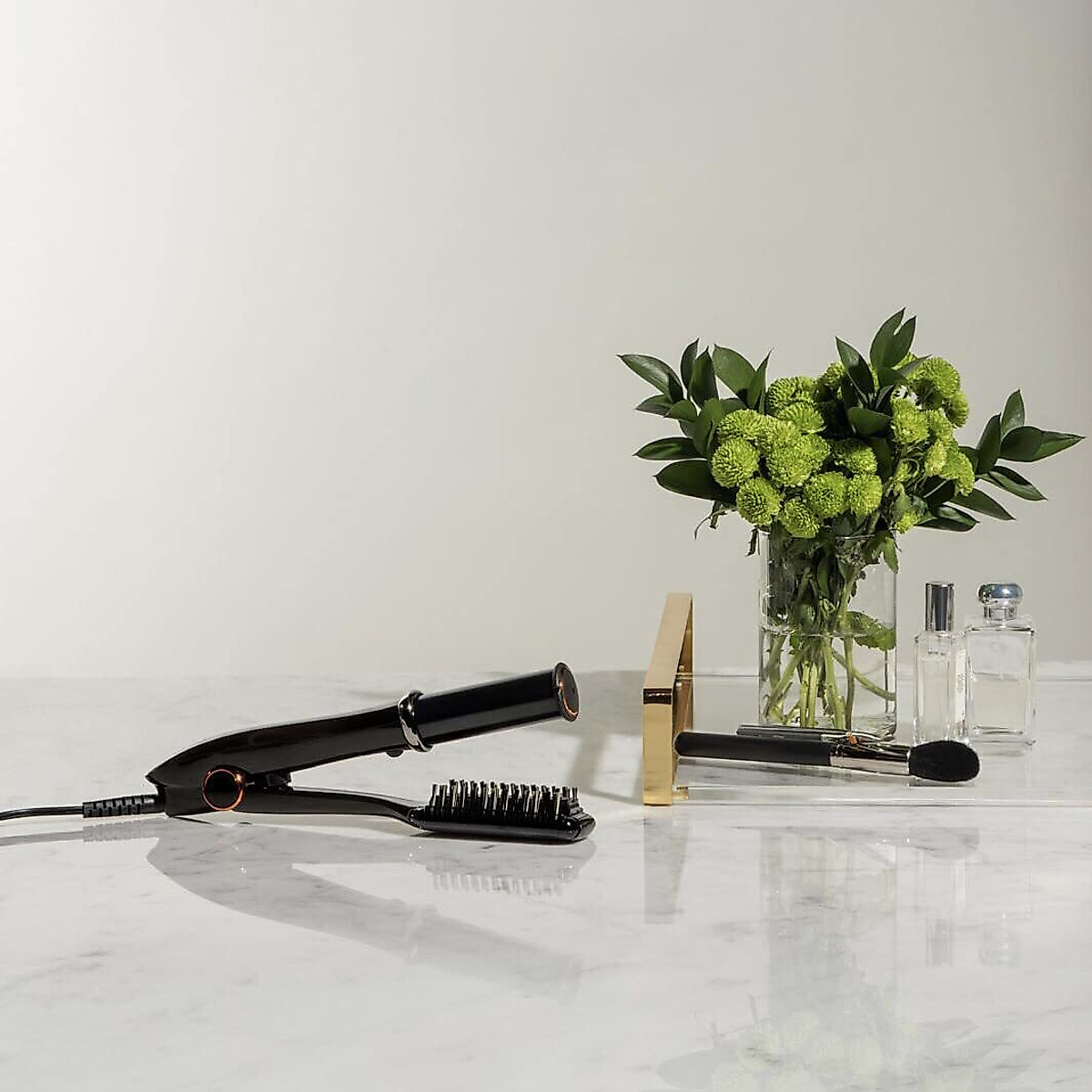 InStyler Max 1.25" Black 2-Way Rotating Iron with Sectioning Comb - Heated Tourmaline Ceramic Barrel Straightens Without Creasing for Blowout Styling & Increased Hair Volume - For All Hair Types