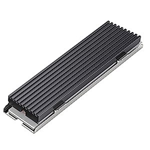 ORICO M.2 SSD Heatsink Cooler with Heat Pipe+ M2 Thermal Pad Thermal Conduction+Aluminium Cooling for PC / PS5 Single and Double-Sided 2280 NVME/NGFF M.2 SSD, Black-M2HS2