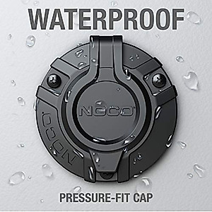 NOCO GCP1 15A AC Port Plug, 125V Power Inlet Socket, and Waterproof Electrical Outlet Receptacle Box with 16-Inch Integrated Outdoor Extension Cord