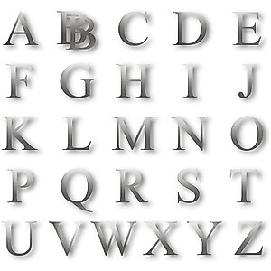 Pre Cut Large Letters for Transparent Balloon Boxes - Baby Shower Decorations for Baby Boy Or Girl - 1st Birthday, Bridal Shower, Gender Reveal Party Decoration Baby Box, Block Letters - Silver Color