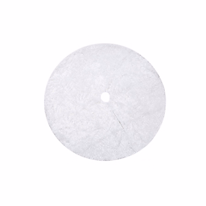 Sattiyrch Faux Fur Christmas Tree Skirt,White Xmas Decorations for 5ft Christmas Tree (White, 30in)