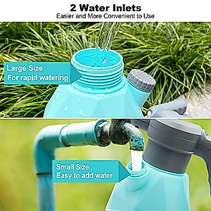 0.8 Gallon/3L Electric Spray Bottle Plant Mister, VAXMAY Electric Sprayer with Adjustable Mist Nozzle and Extension Spout, USB Rechargeable Continuous Spray Bottle for Plants, Fertilizing, Cleaning