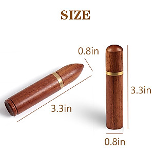 LEFTSTARER 4 Pack Portable Wooden Toothpick Holder for Cinnamon Toothpicks Mini Toothpick box Pocket Flavored Toothpick Holder Dispenser Bucket Needle Case