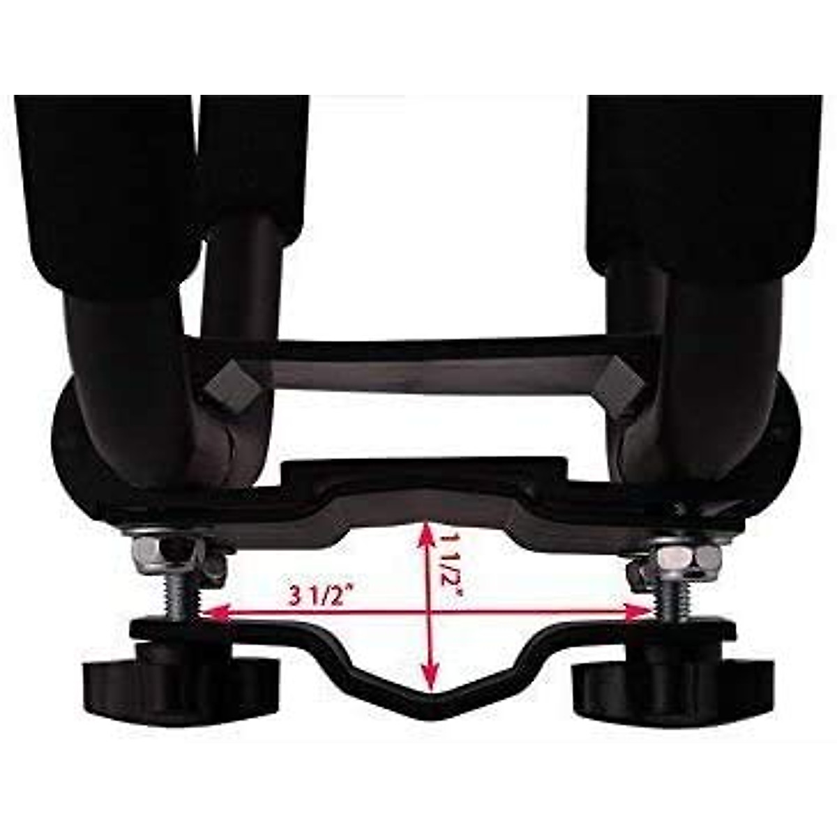 DRSPORTS 2 Pairs Heavy Duty Universal J-Bar Kayak Rack Roof Top Carrier for Kayak Canoe Paddle Boat Mounted on Car SUV, Car and Truck Crossbar with 4 pcs Tie Down Straps