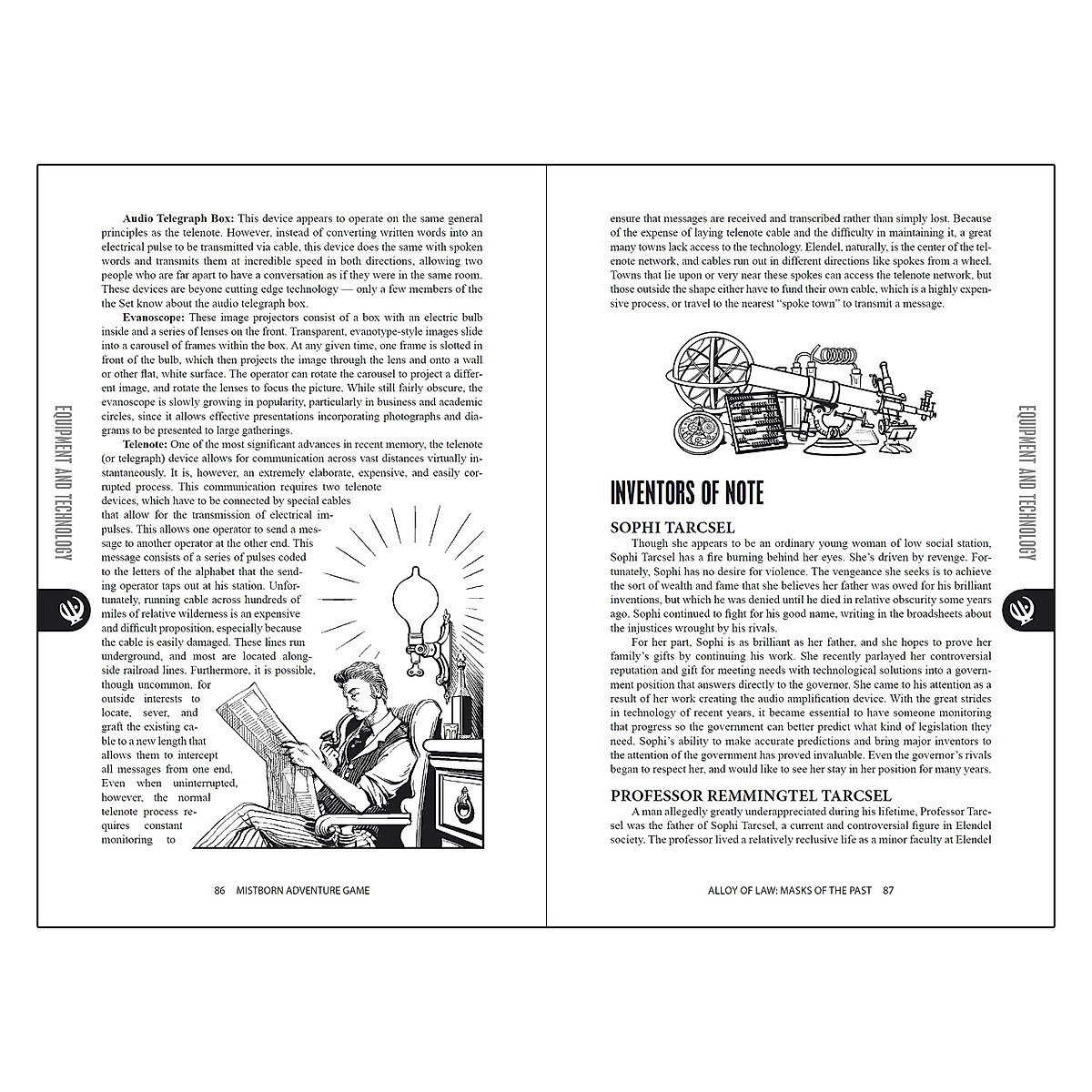 Mistborn: Alloy of Law: Masks of The Past by Crafty Games - Intrigue & Mystery RPG - 2-6 Players, 2+ Hours Gameplay, Ages 13+