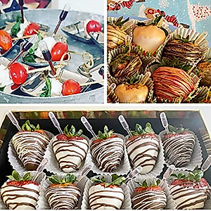 TORMEN Liquid Dropper Pasteur Pipettes for Cupcakes, Strawberry, Chocolates,Whiskey,Alcohol,Syrups,Sodas(0.2ml,12 pcs）