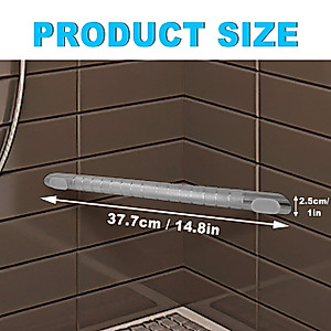 Kalnweis Shower Foot Rest,Shower Foot Rest for Shaving Legs,Metal Footstool for Corner of The Bathroom,Wall Mounted Stainless Steel Shower Step(GH-15)